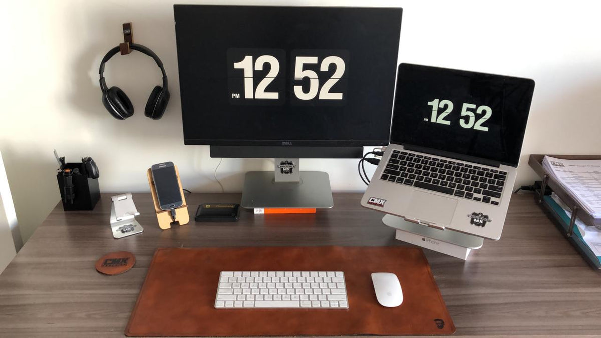 DeskPad em couro legítimo – Ortiz Carving